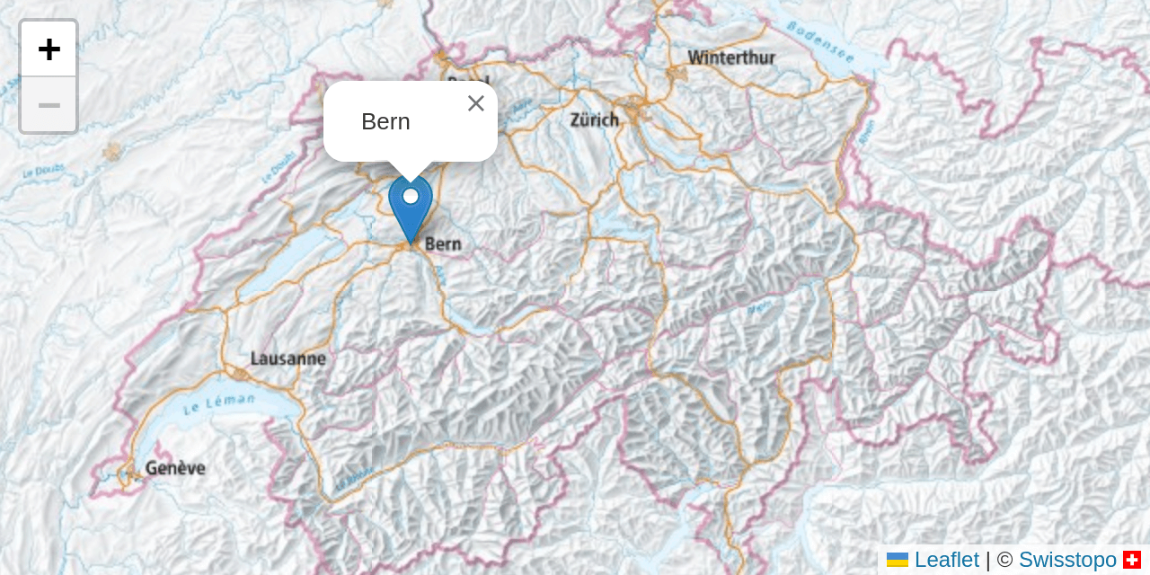 Overview Leaflet Tilelayer Swiss